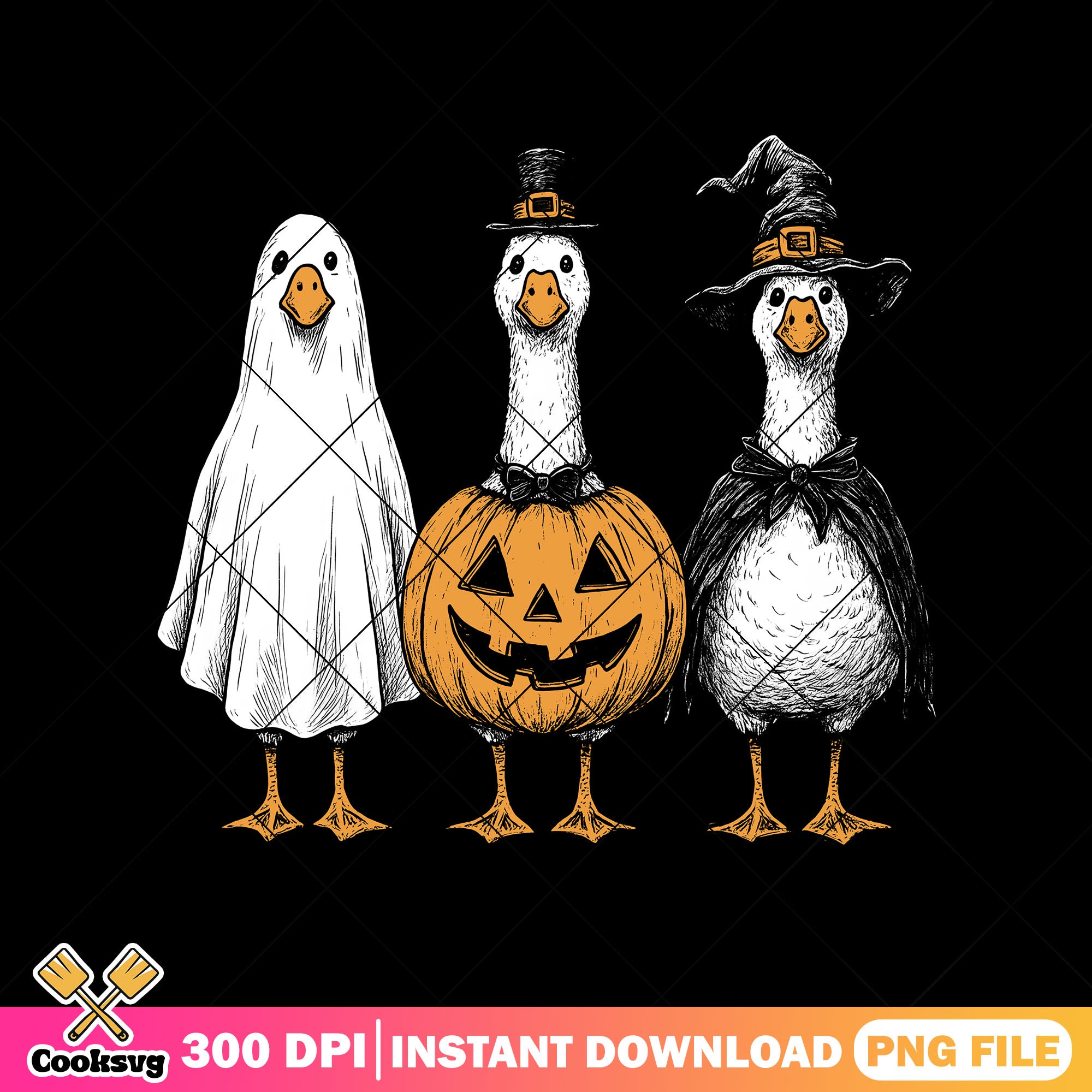 Goose spooky custome png, halloween custome png, goose band png – Cooksvg