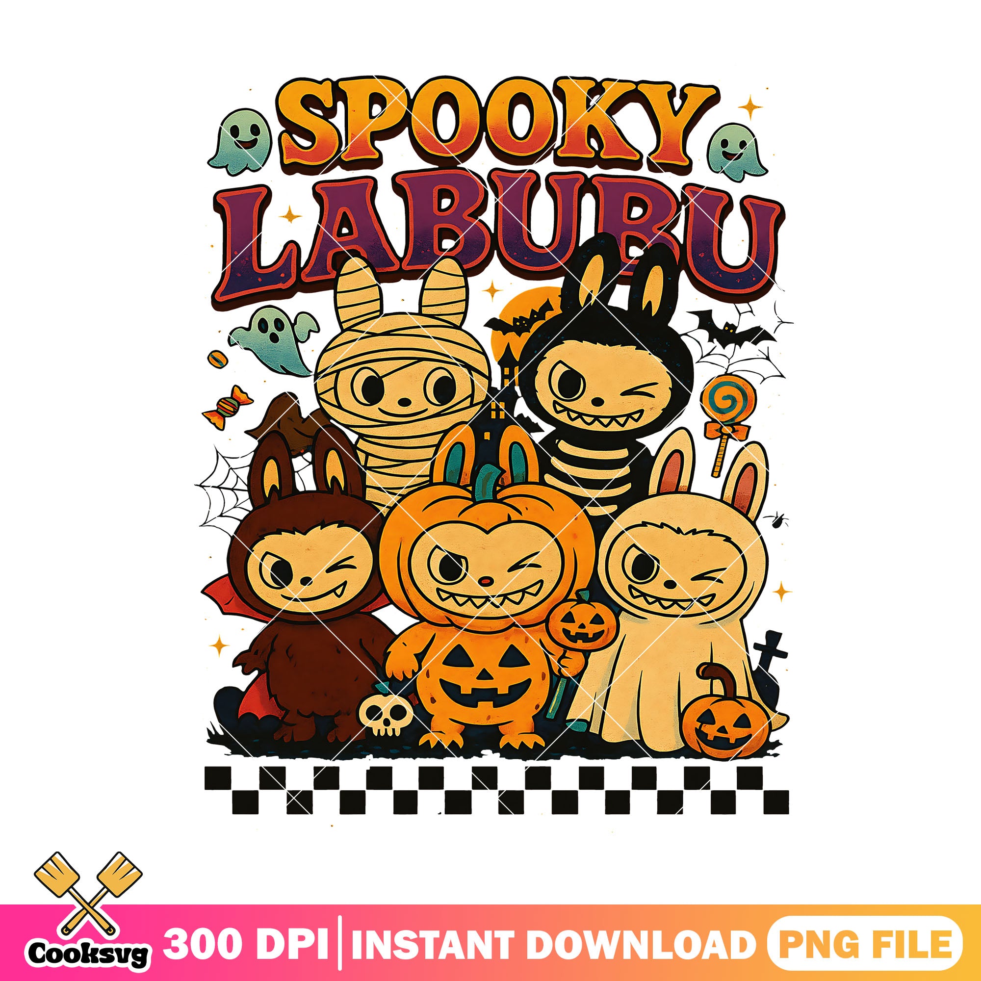 Spooky labubu doll png, labubu dolls png, halloween costume png – Cooksvg