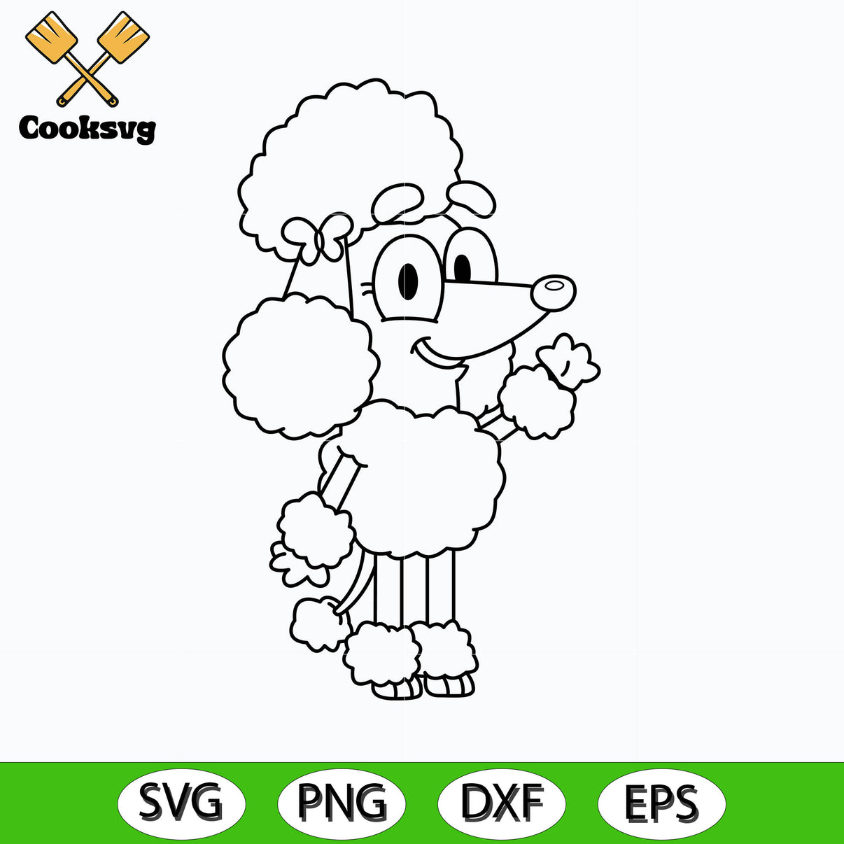 Bluey friends coco outline svg – Cooksvg