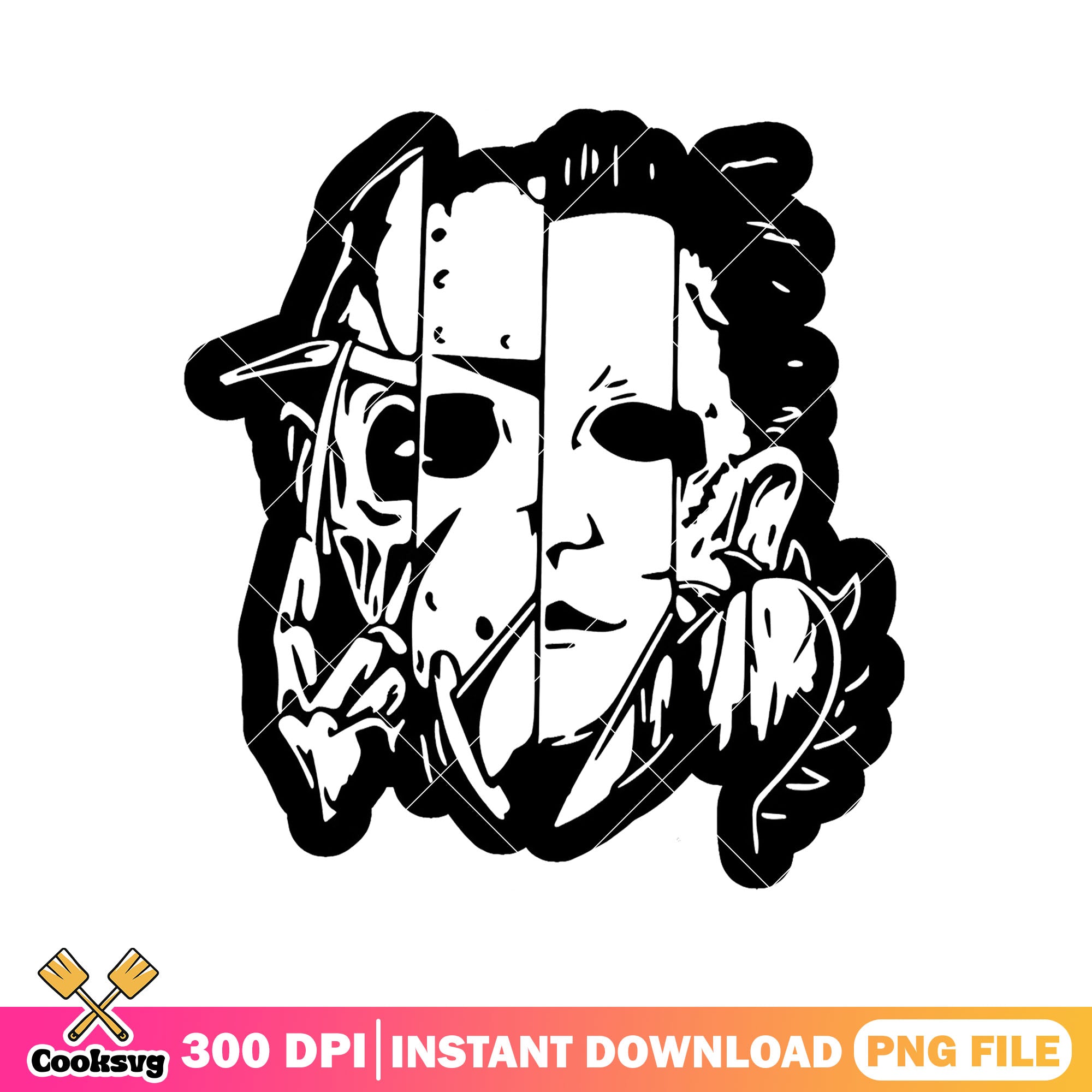 All horror chaarcter face design png, horror movies png – Cooksvg
