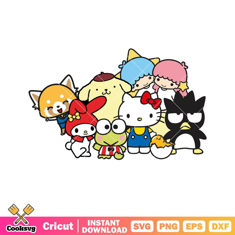 All sanrio cartoon characters svg, sanrio characters svg – Cooksvg