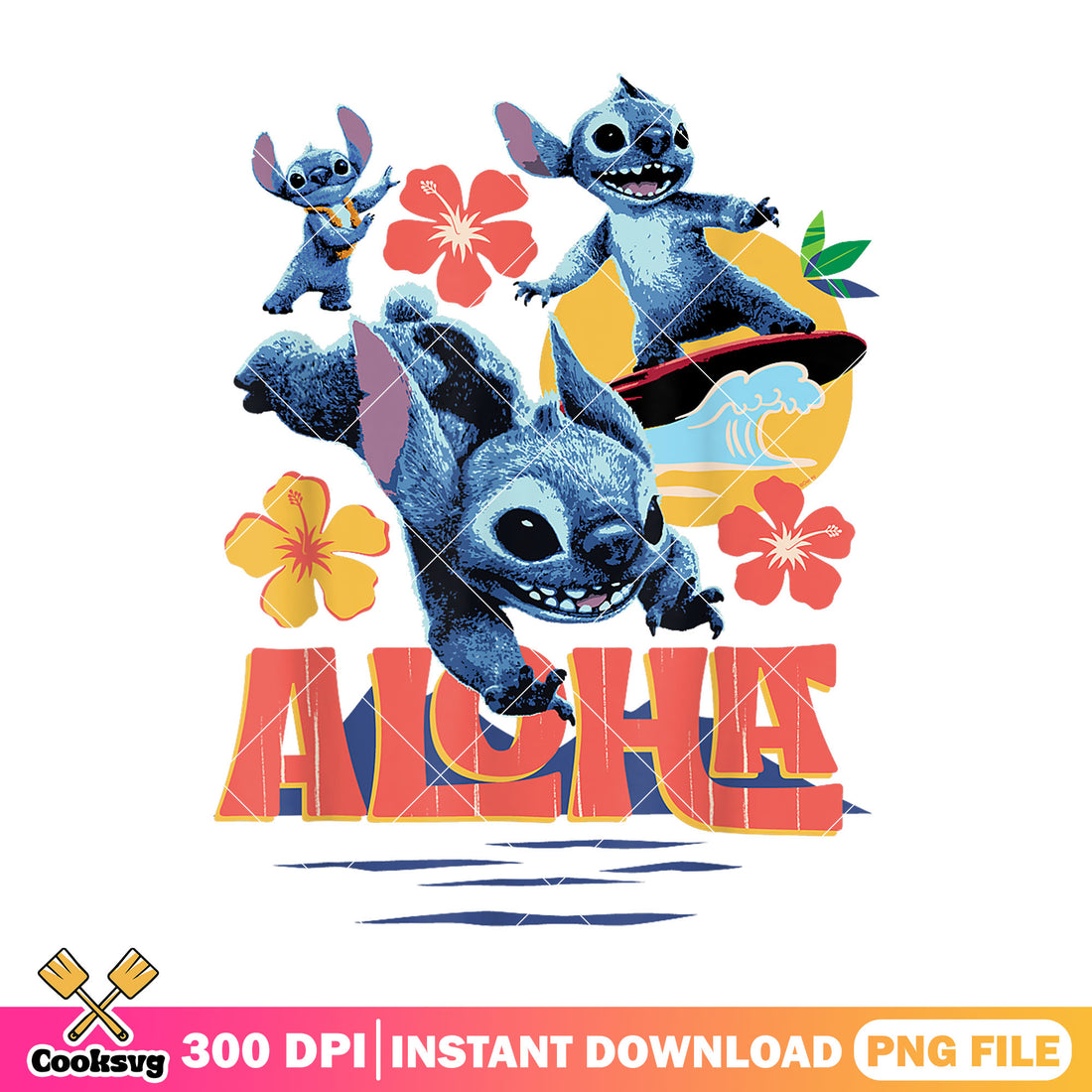 Aloha flower beach stitch png, aloha stitch png, stitch beach png – Cooksvg