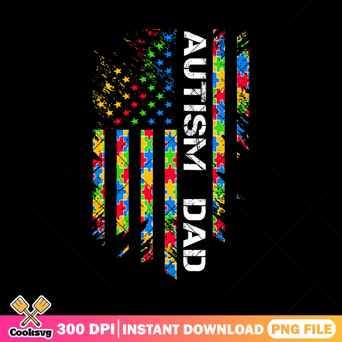 American autism dad png, usa flag png, autism awareness png, fathers d ...