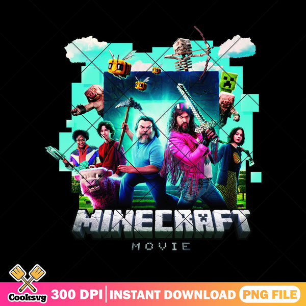 A minecraft movie poster png, a minecraft movie png, minecraft game pn ...