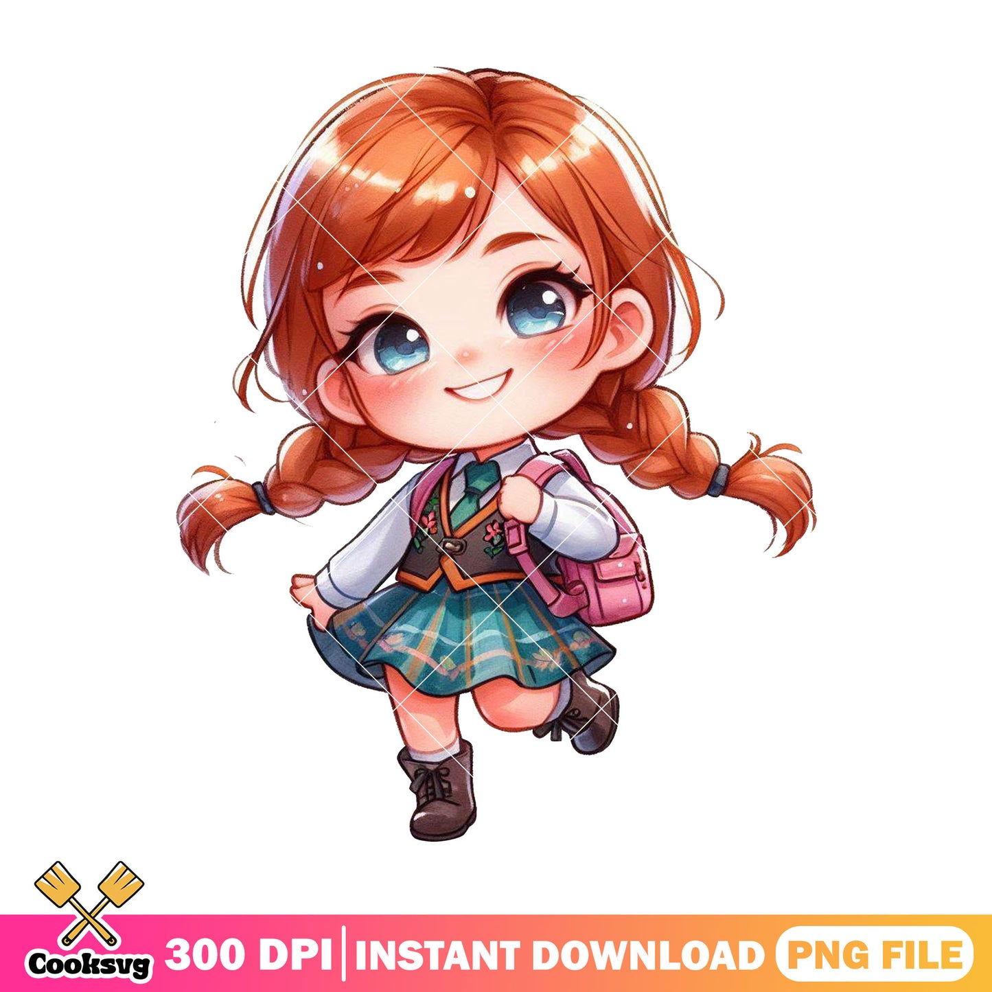 Anna standing png, disney cartoon png, going back to school png – Cooksvg
