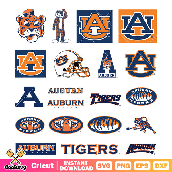 Auburn Tigers Ncaa logo bundle svg, auburn tigers logo svg – Cooksvg