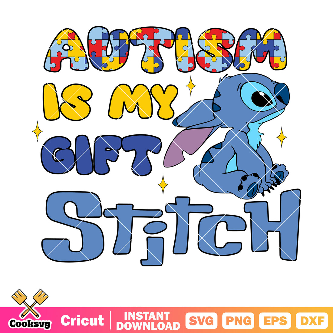 Autism is my gift stitch svg, stitches disney svg, autism stitch shirt ...