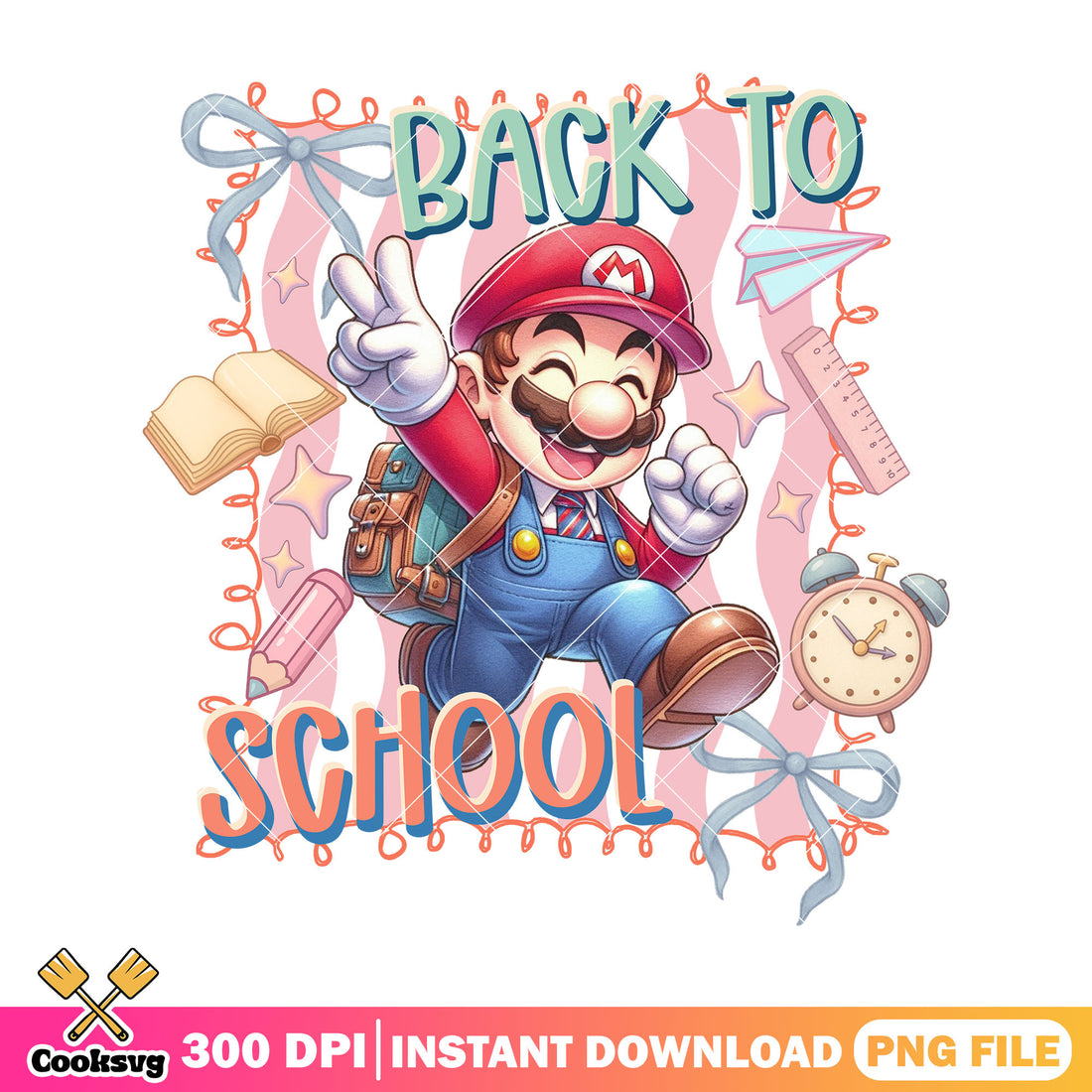 Back school mario png, art mario png, going back to school png – Cooksvg