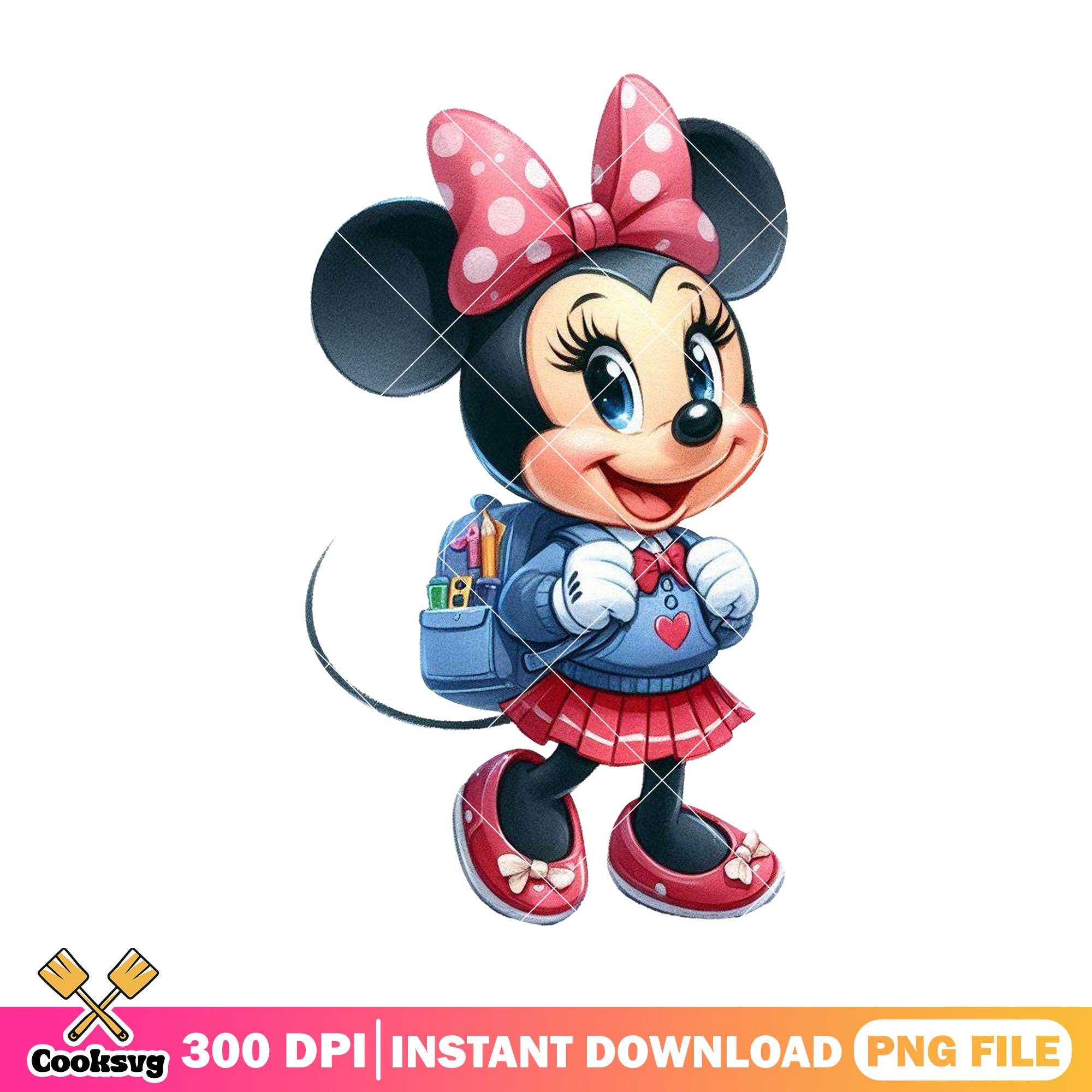 Back school with minnie png, cute minnie png, welcome back to school p ...