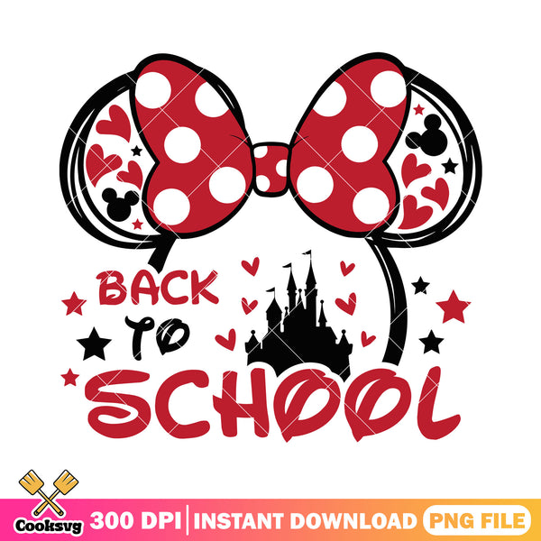 Back to school minnie png, minnie art png, back to school idea png ...