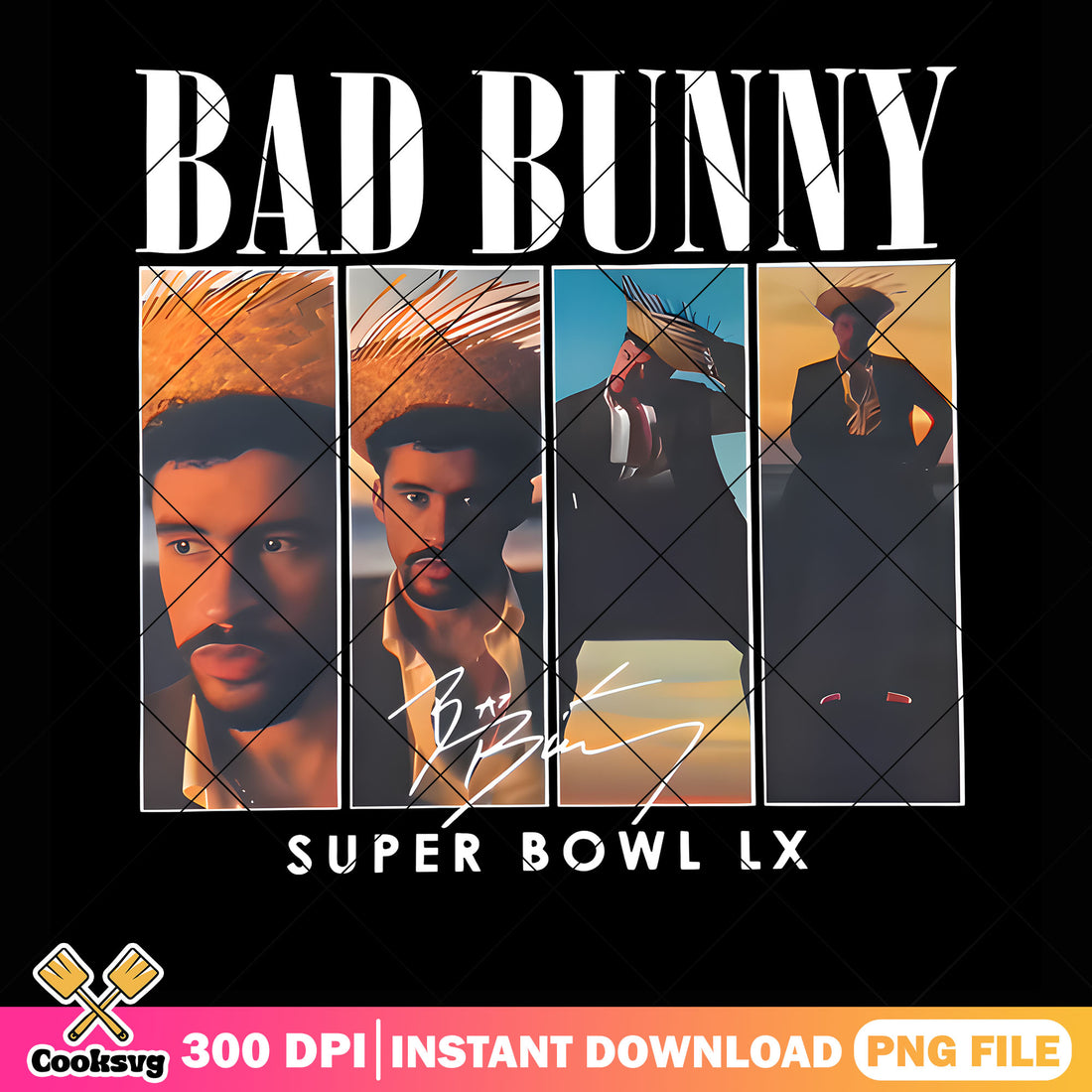 Bad bunny png, super bowl png, National football leauge png – Cooksvg