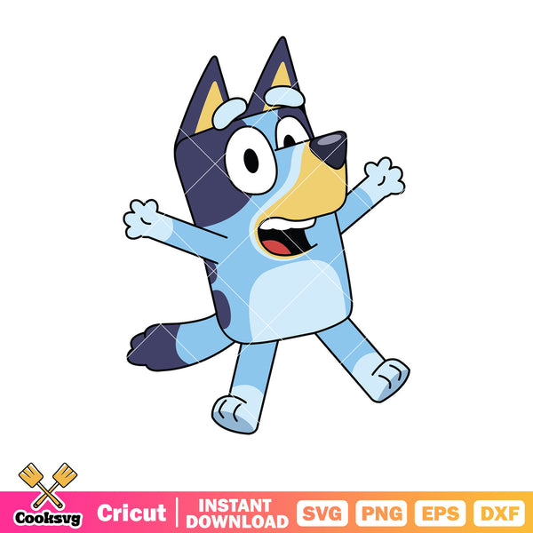 Bandit heeler bluey movie character svg, bluey funny svg, bluey costum ...