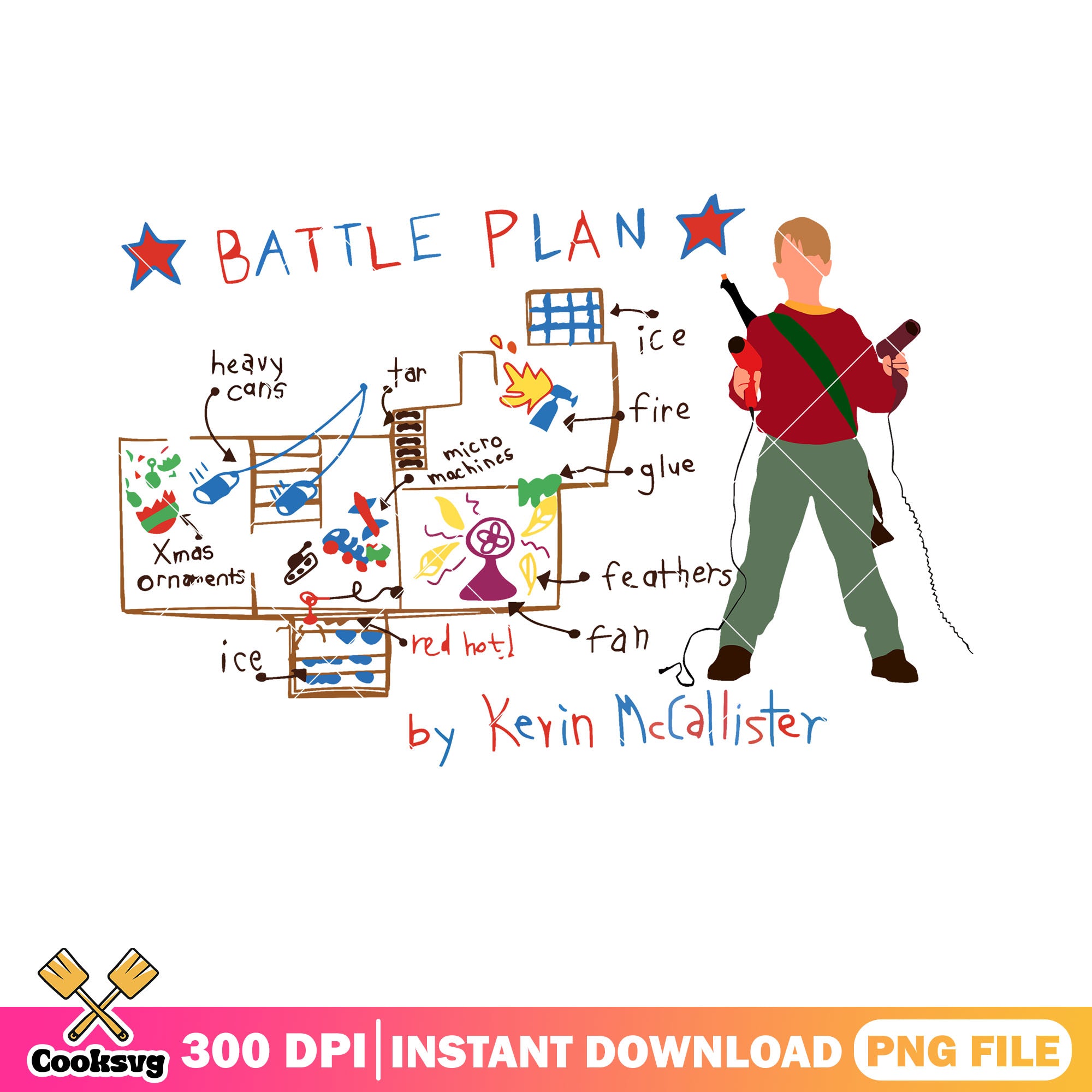 Battle plan by kevin png, kevin mccallister png, christmas movies png ...