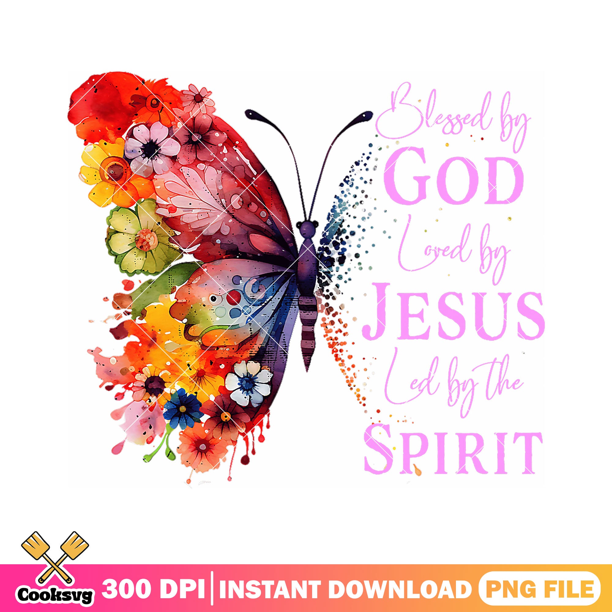 Blessed love god jesus butterfly png, god blessed png, god spirit png ...