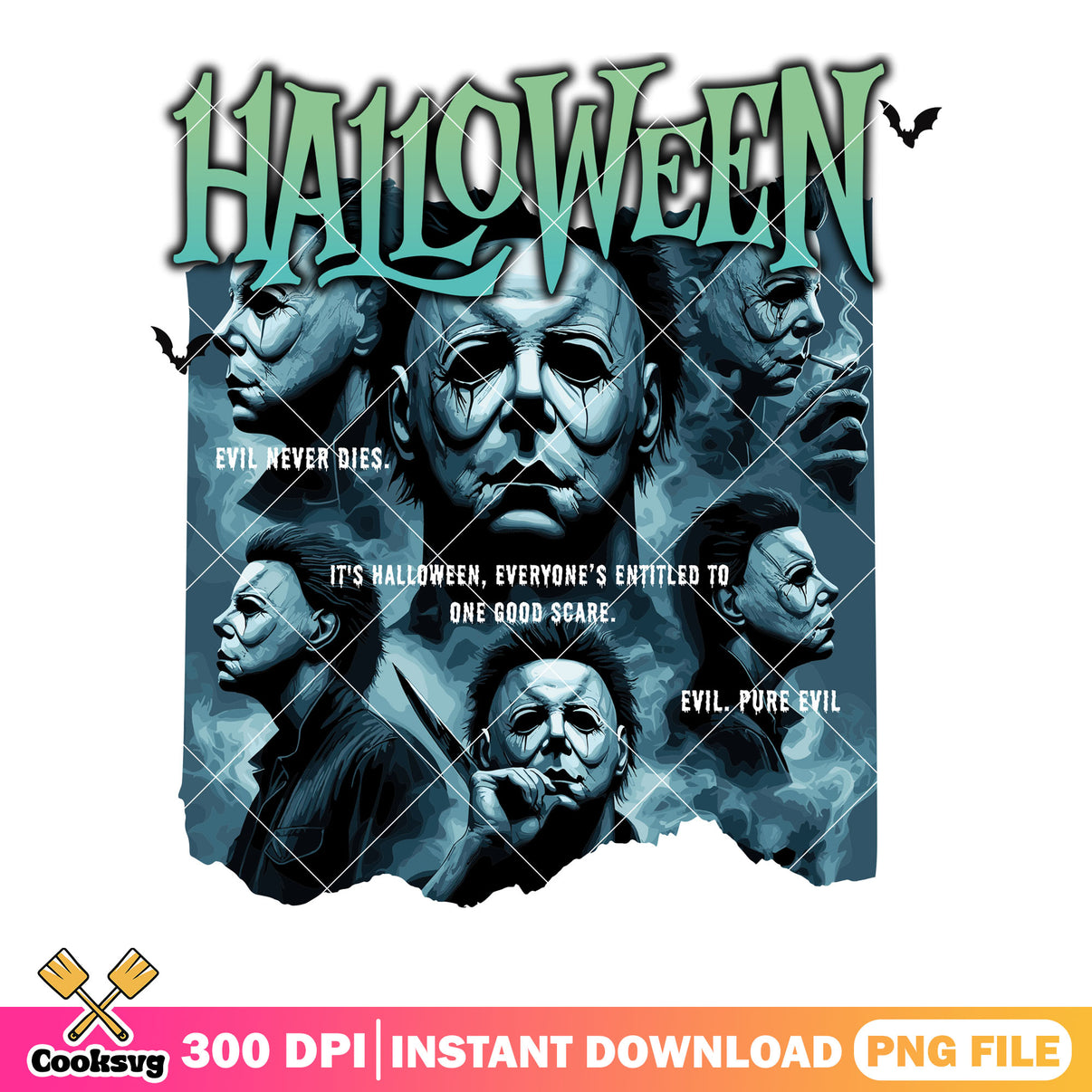 Blue banner michael myers png, serial killer png, scary night png – Cooksvg