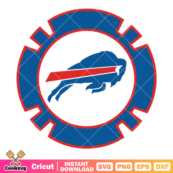 Blue gear buffalo svg, super bowl svg, buffalo bills svg – Cooksvg