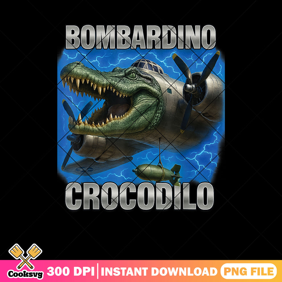 Bombardino crocodilo meme png design, italian brainrot png – Cooksvg