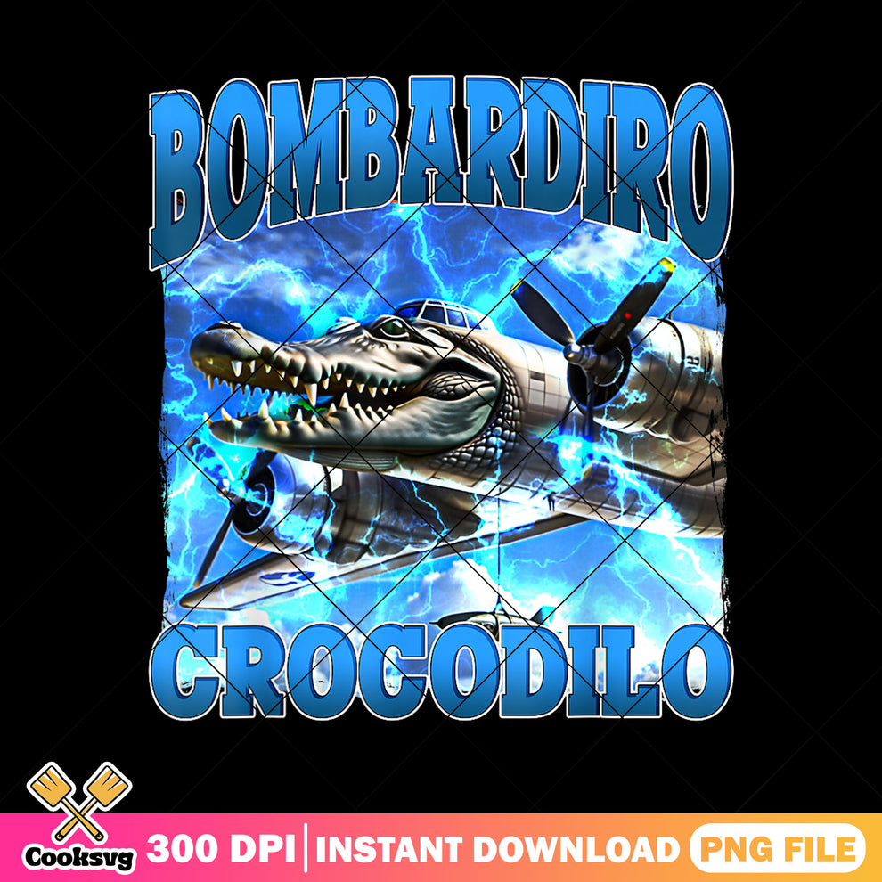 Bombardiro crocodilo blue design png, meme italy png, tiktok meme png ...