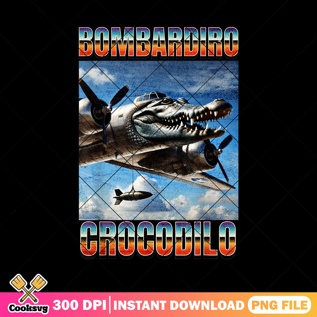 Bombardiro crocodilo funny italia png, meme italy png, tiktok meme png ...