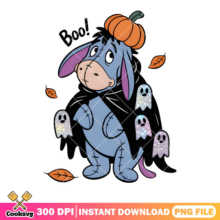 Boo eeyore costume png, winnie the pooh eeyore png, happy halloween pn ...