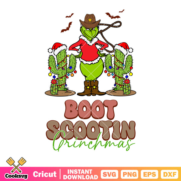 Boot scootin grichmas svg, scary bats svg, santa claus hat svg – Cooksvg