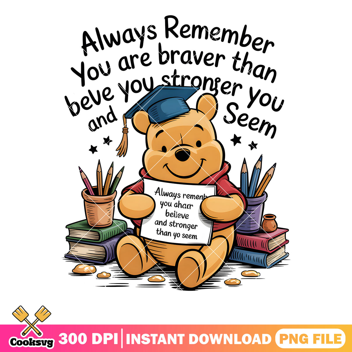 Brave pooh smart png, disney poster png, winnie the pooh png – Cooksvg