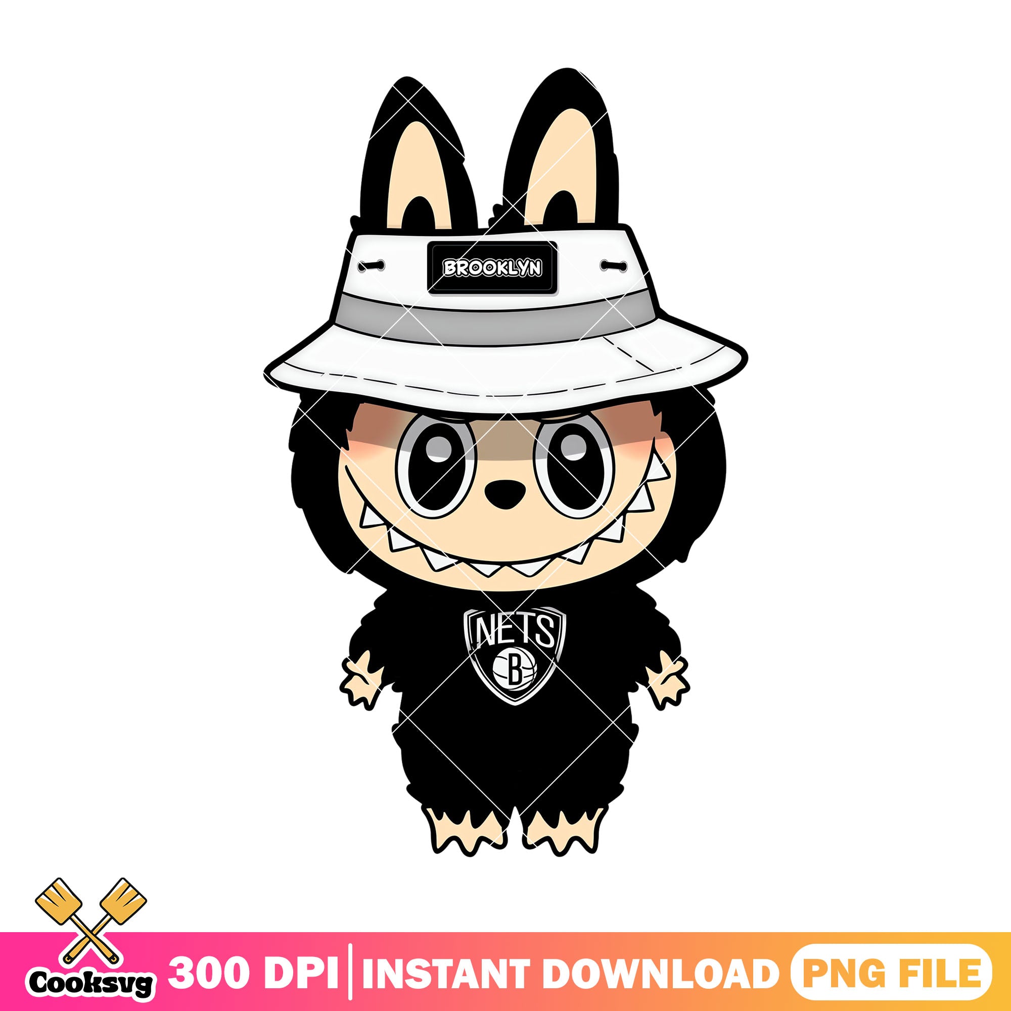 Brooklyn labubu baseball team png, labubu dark png, labubu cute png ...