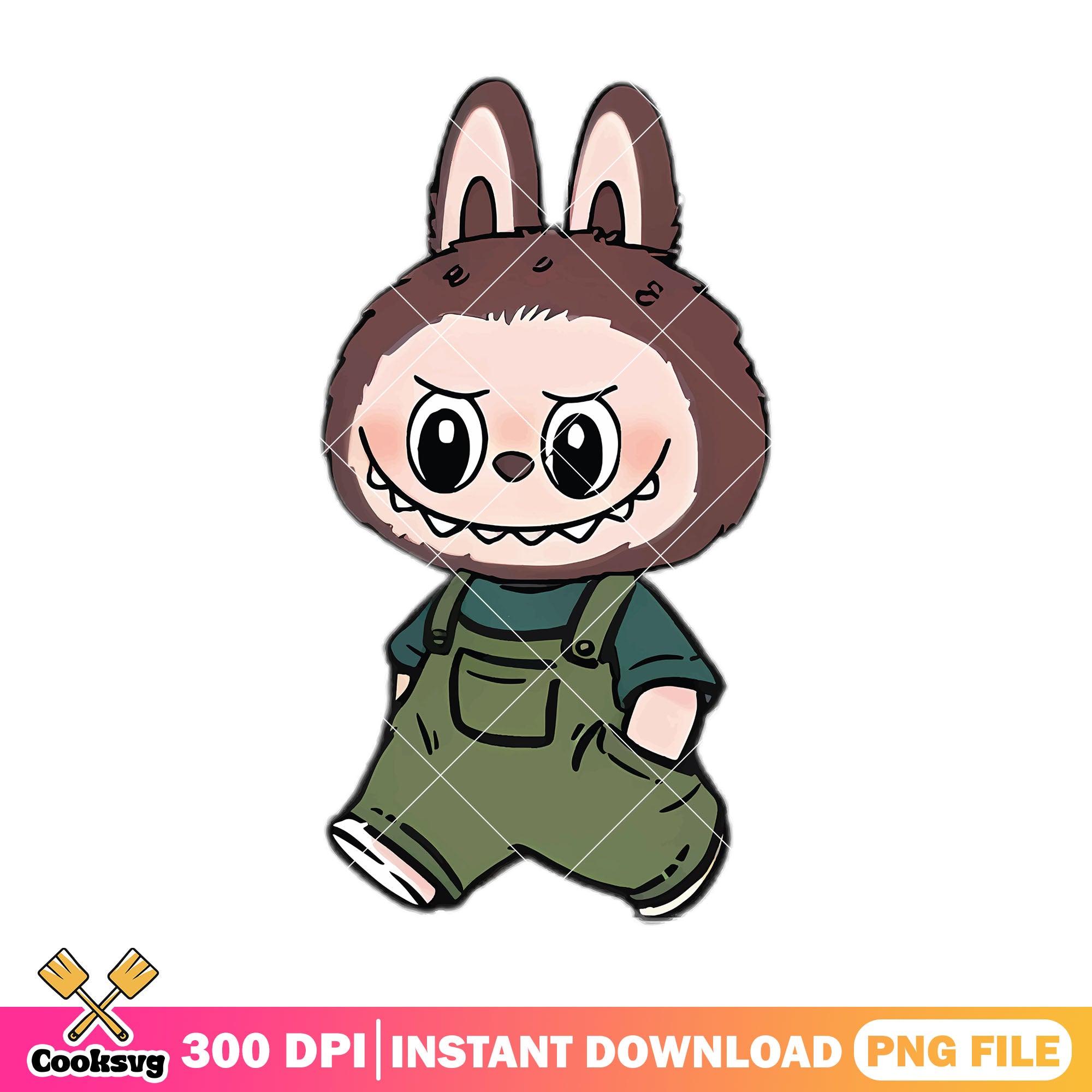 Brown labubu monster design png, labubu cute png, labubu hehe png – Cooksvg