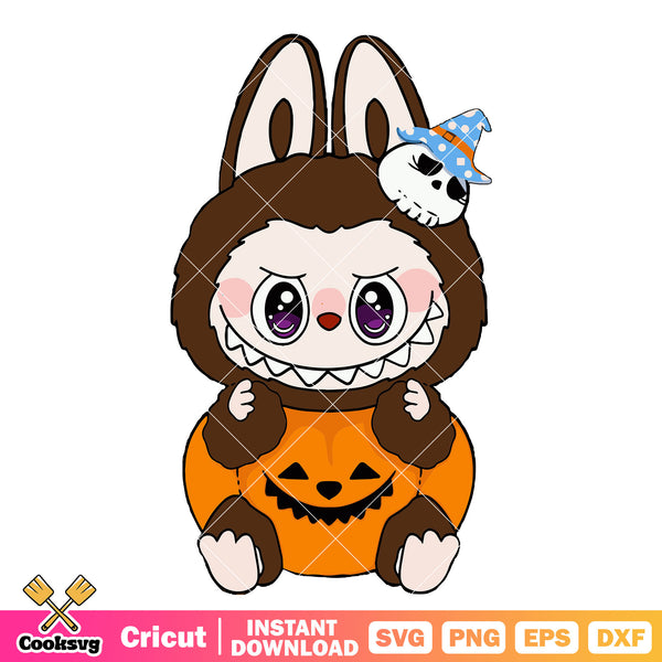 Brown labubu pumpkin svg, labubu costume svg, brown labubu svg – Cooksvg