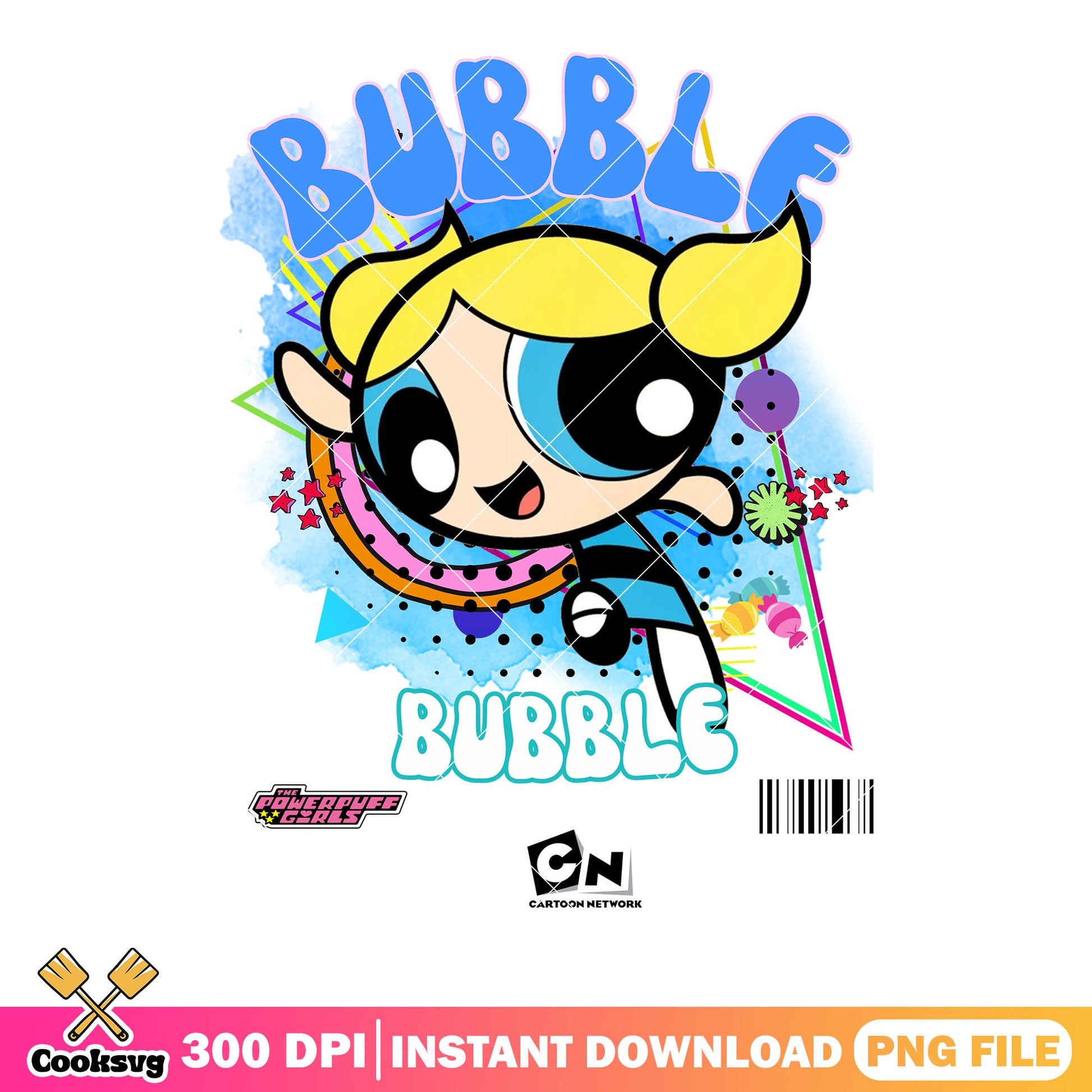 Bubbles the characters png, The Powerpuff Girls png, Cartoon Network p ...