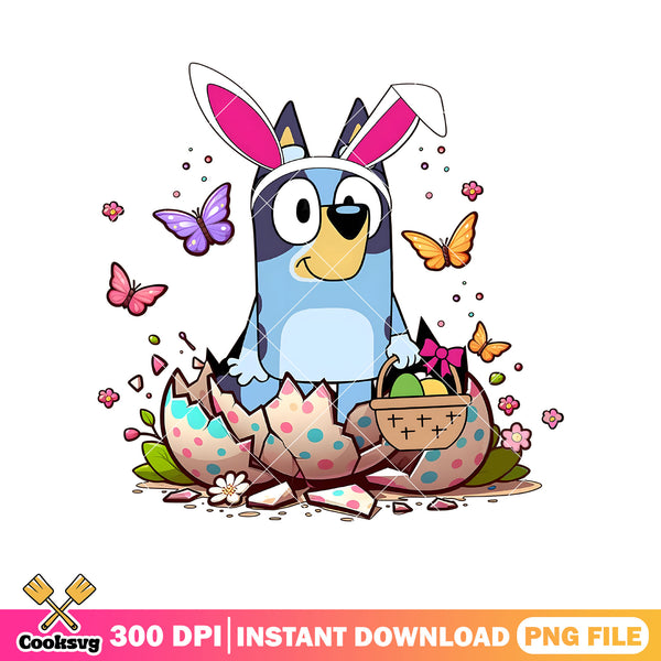 Butterfly happy bluey easter funny png, bluey easter bunny png, bluey ...