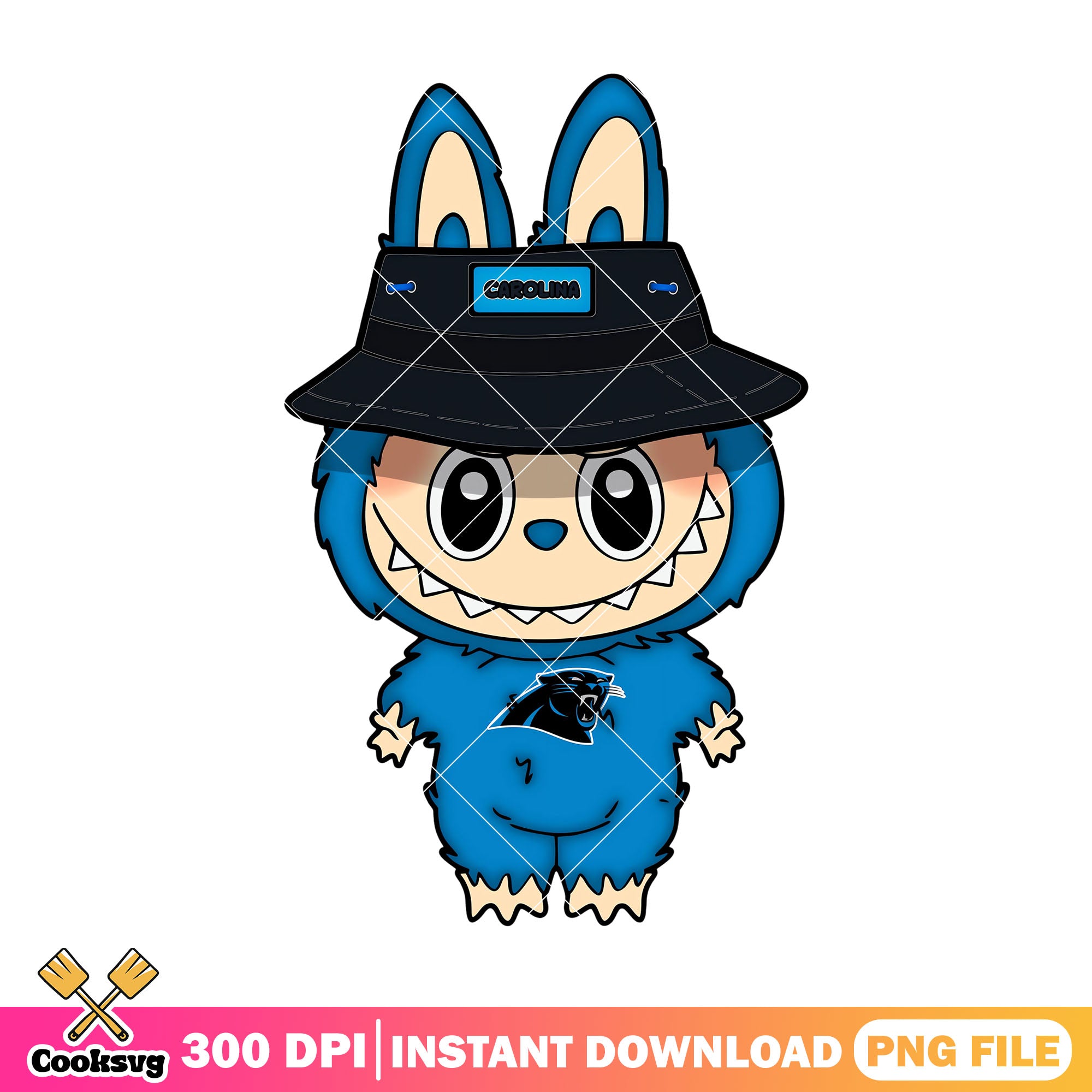 Carolina labubu baseball team png, labubu happy png, labubu art png ...