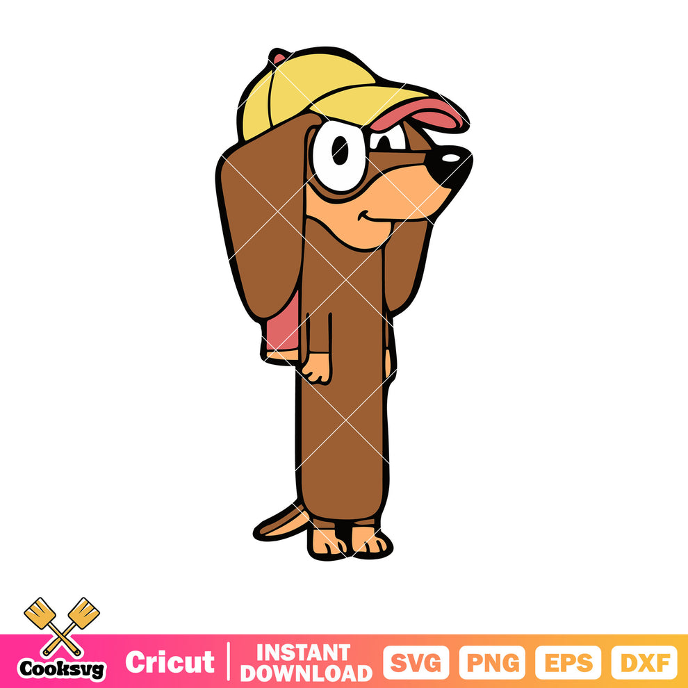 Character bluey dog snickers svg, bluey friends svg, bluey figures svg ...