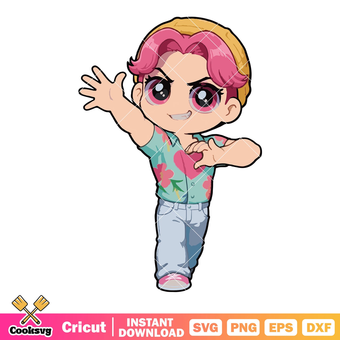 Chibi abby love shot svg, abby saja svg, kpop netflix svg – Cooksvg