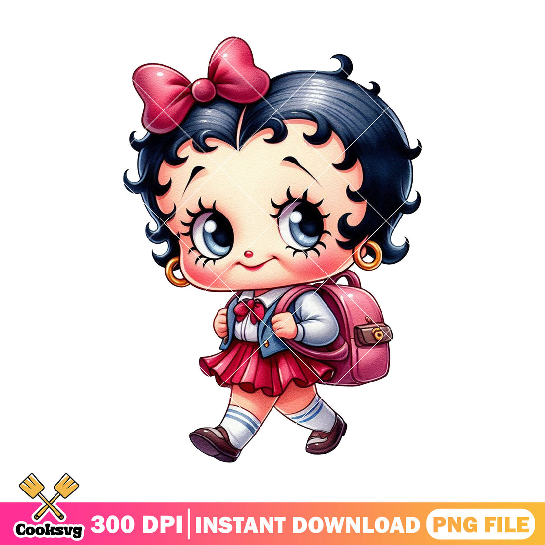 Chibi betty boop png, back to school art png, betty boop png – Cooksvg
