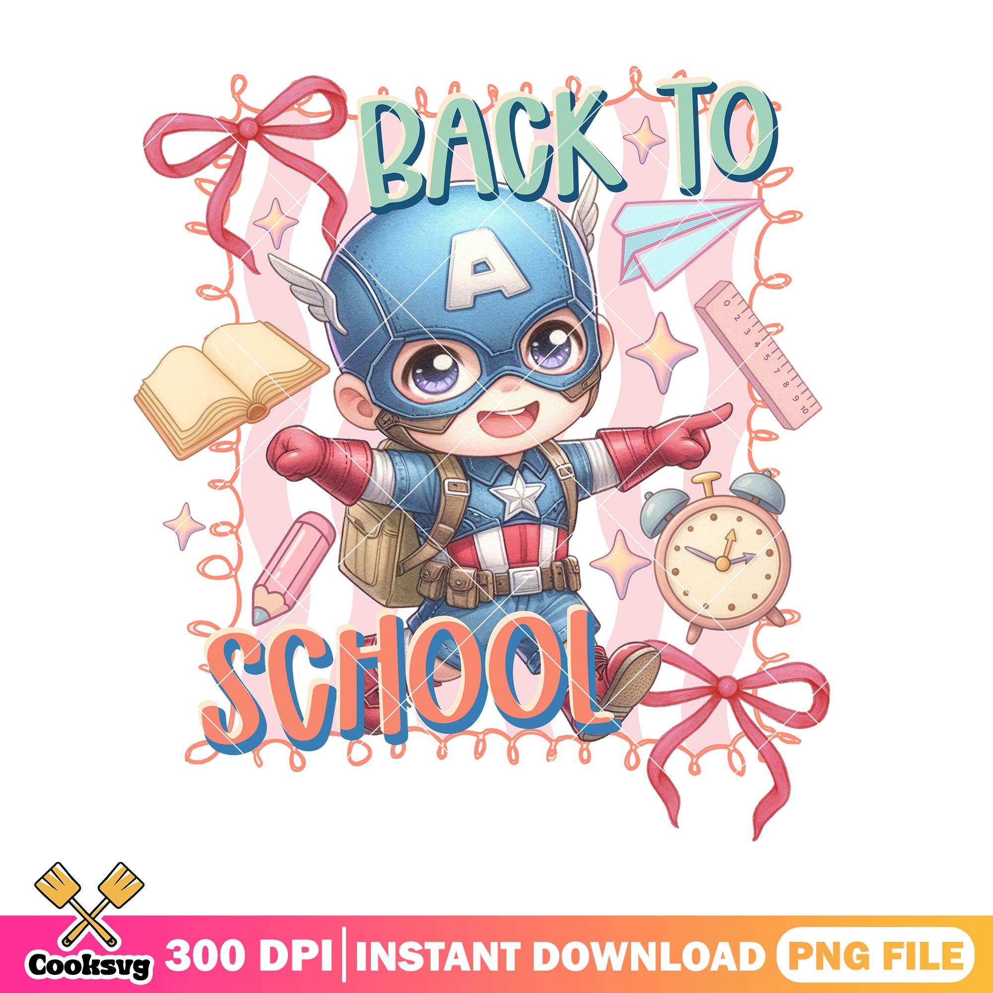 Chibi captain america png, marvel character png, back to school png ...