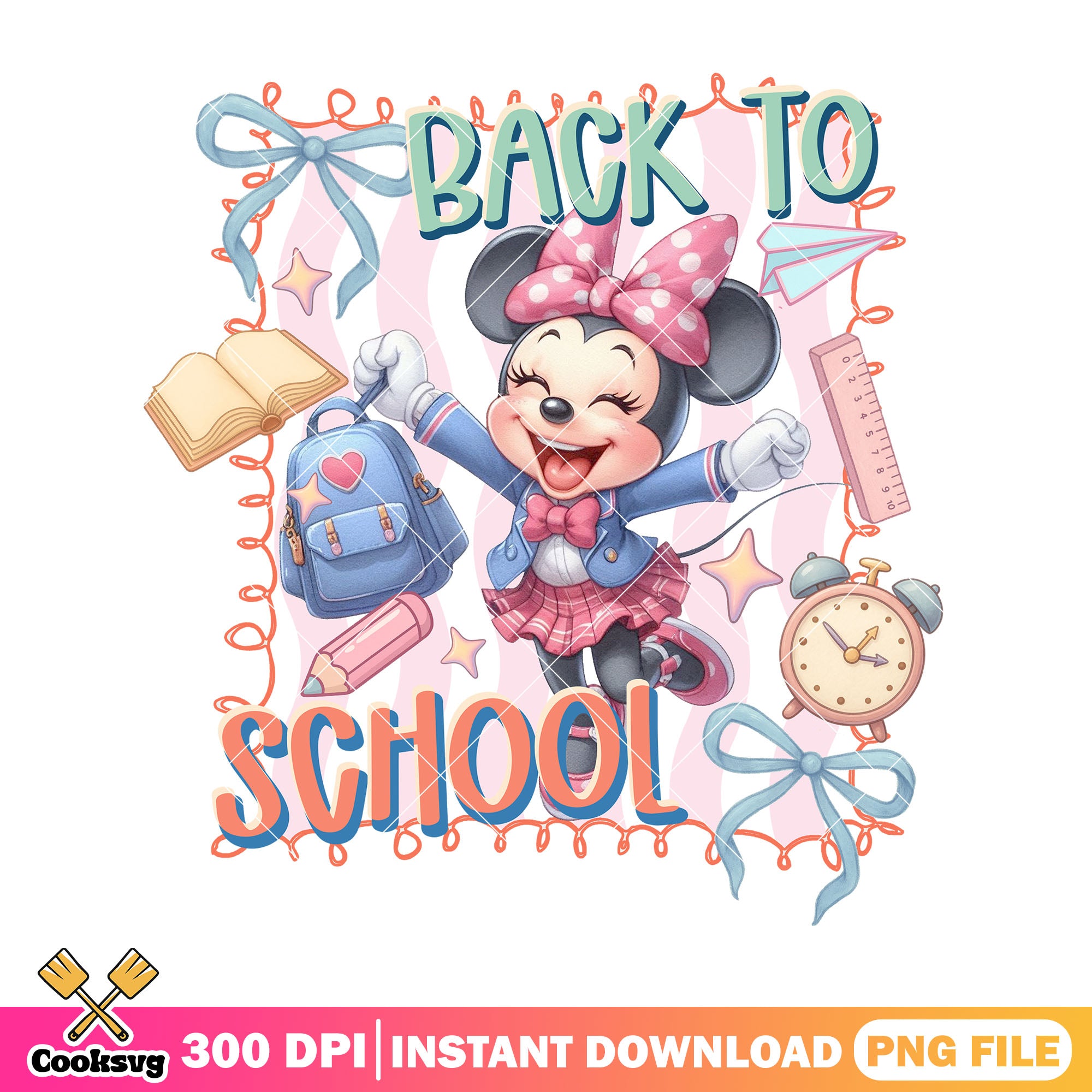 Chibi minnie design file png, back to school art png, disney land png ...