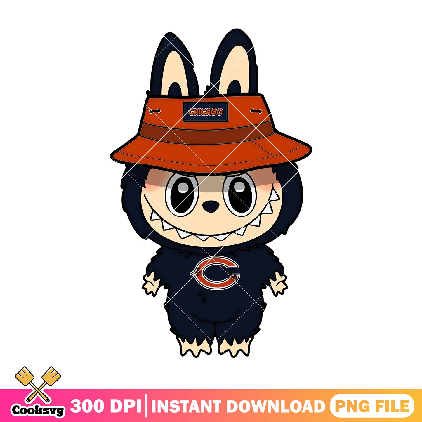 Chicago labubu baseball team png, labubu black png, labubu cartoon png ...