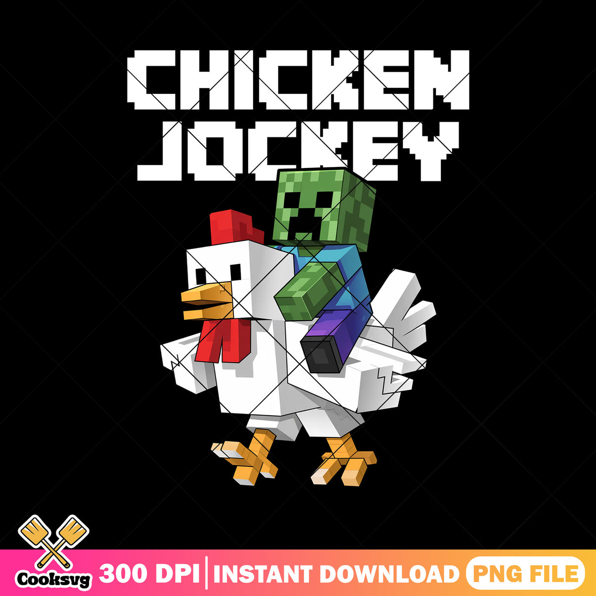 Chicken jockey fight design png, chicken jokey png, minecraft game png – Cooksvg