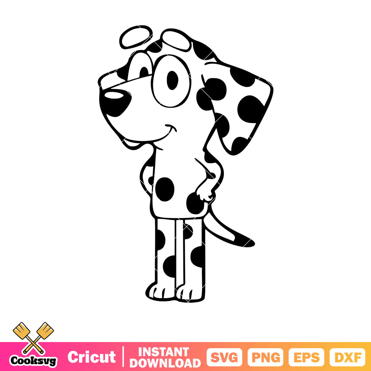 Chloe bluey friends outline svg, cartoon bluey svg, chloe bluey svg ...