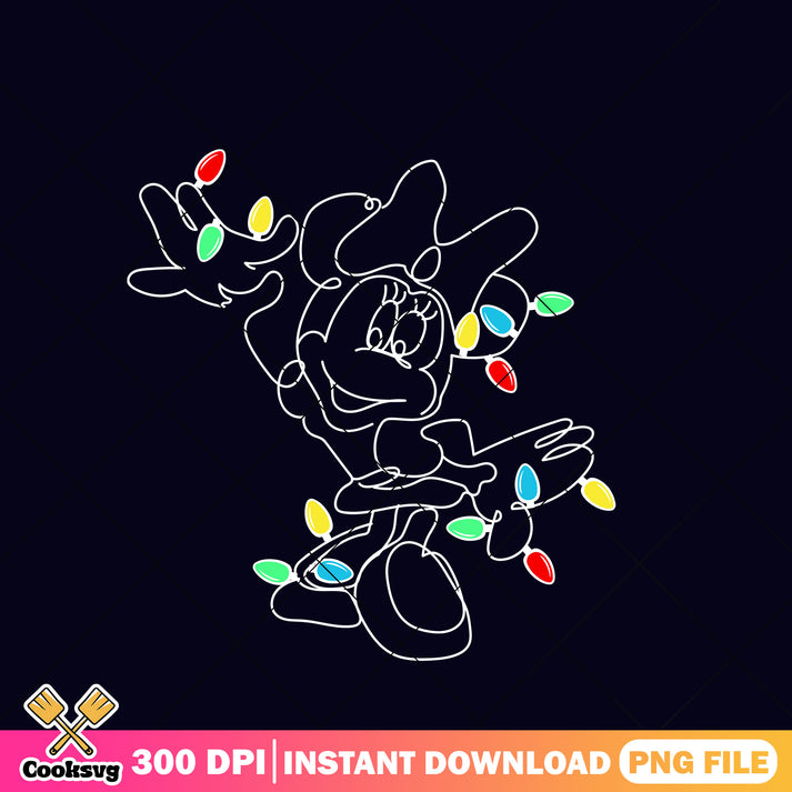 Christmas lights minnie mouse png, christmas light christmas png – Cooksvg
