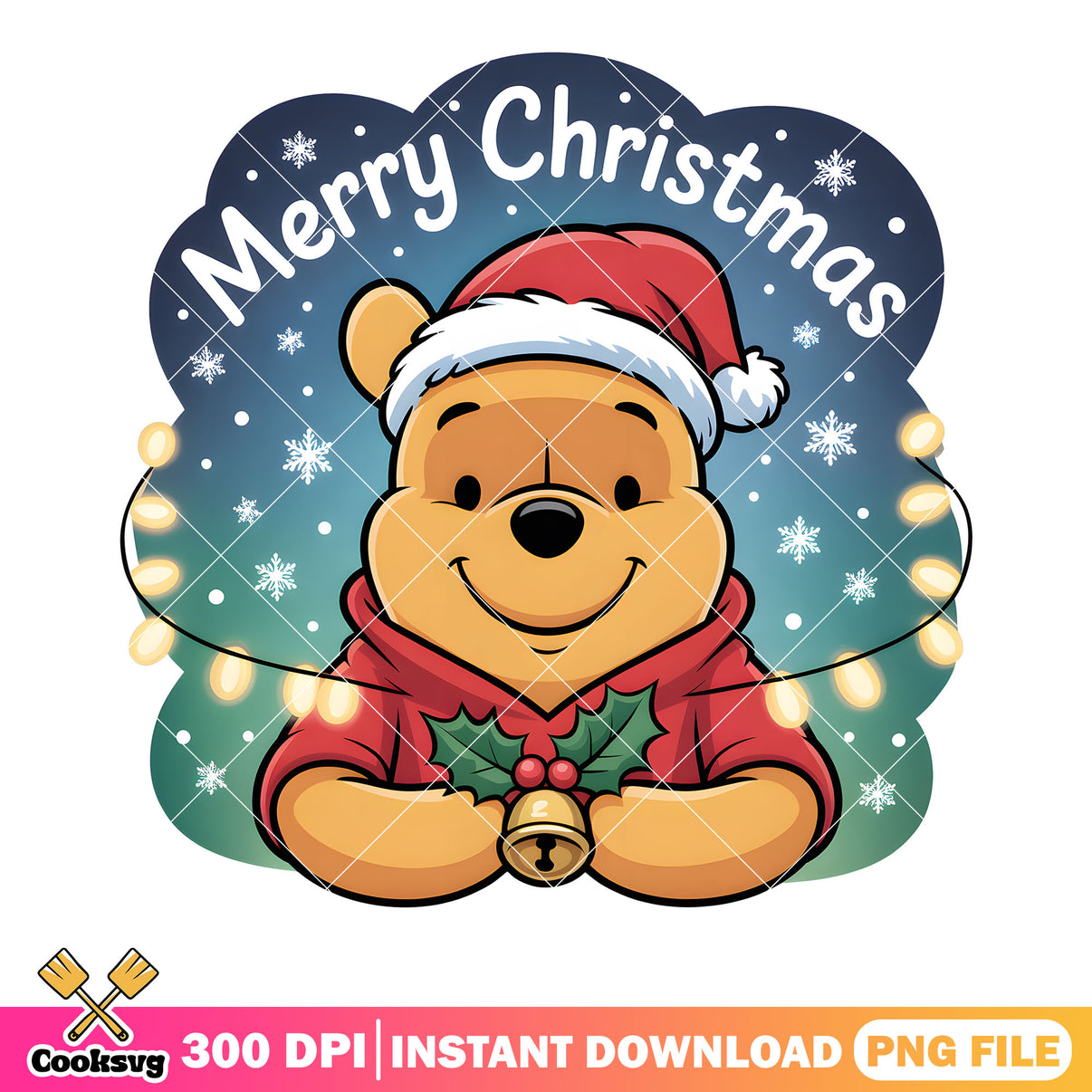 Christmas night with pooh png, pooh bear png, christmas pooh png – Cooksvg