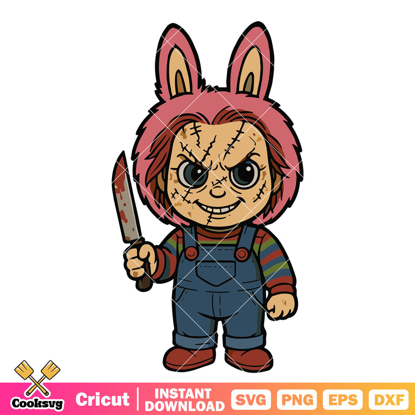 Chucky labubu halloween svg, labubu halloween svg, horror movies svg ...