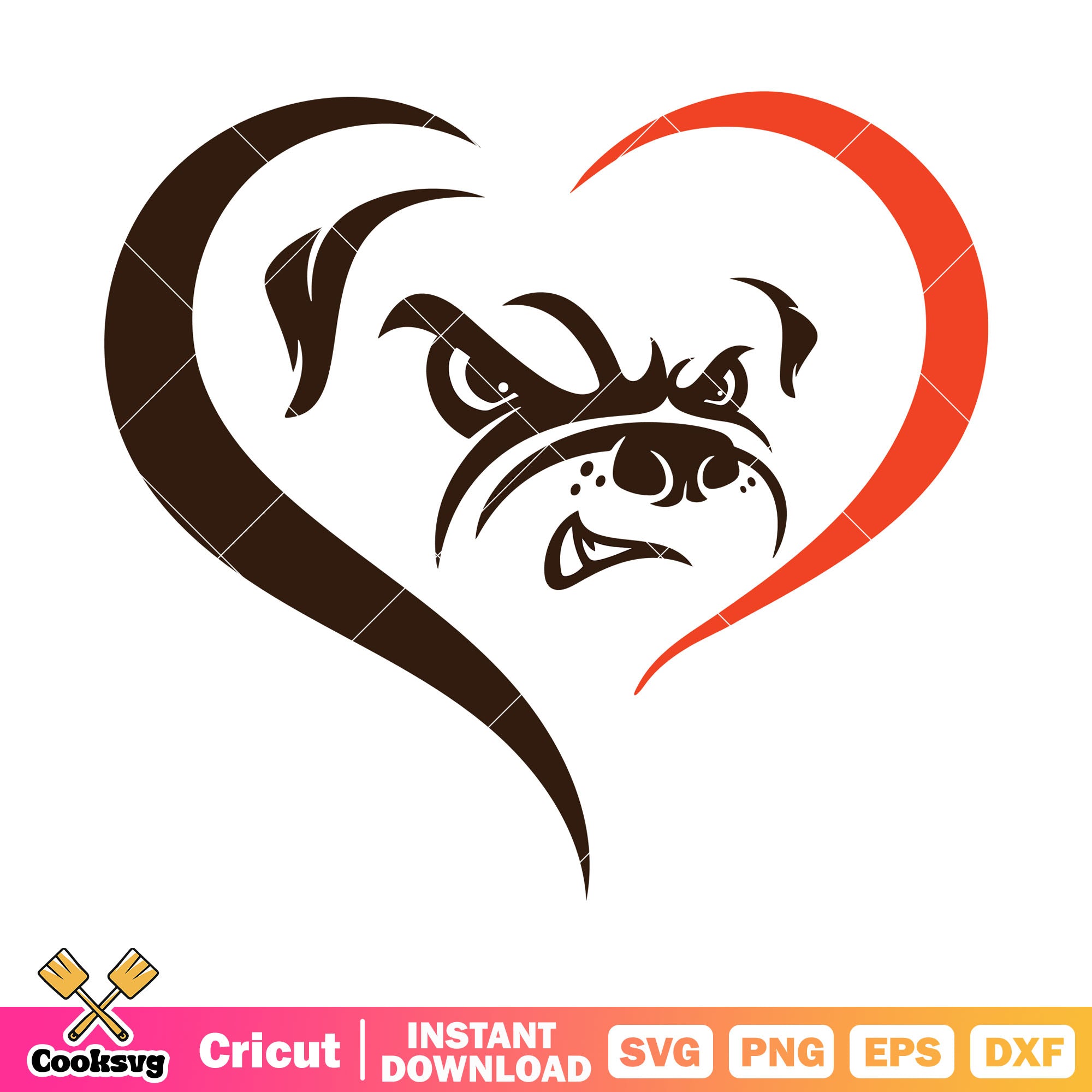 Cleveland bulldog svg, national football leauge svg, cleveland browns ...