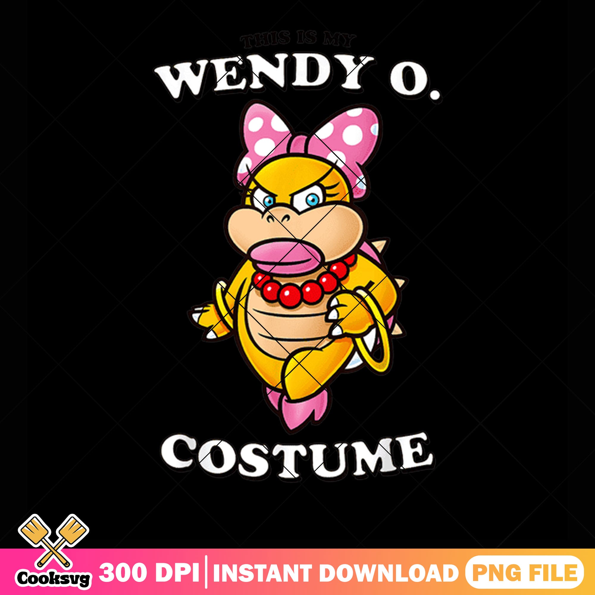 Costume cute Wendy o mario png, nintendo art png, super mario png – Cooksvg