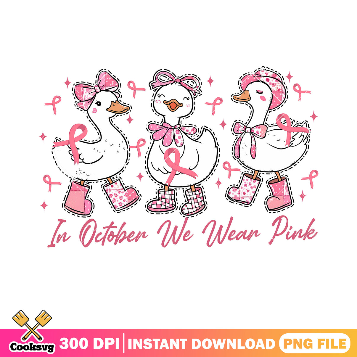 Costume goose png, in october we wear pink png, pink ribbon png – Cooksvg
