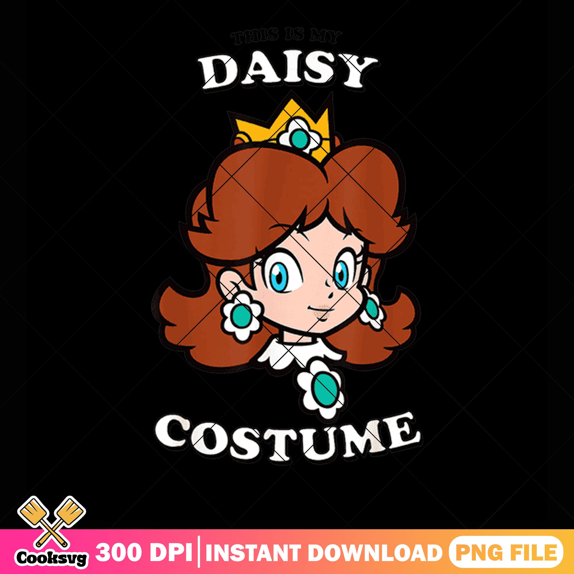 Costume princess daisy mario png, nintendo art png, super mario png ...