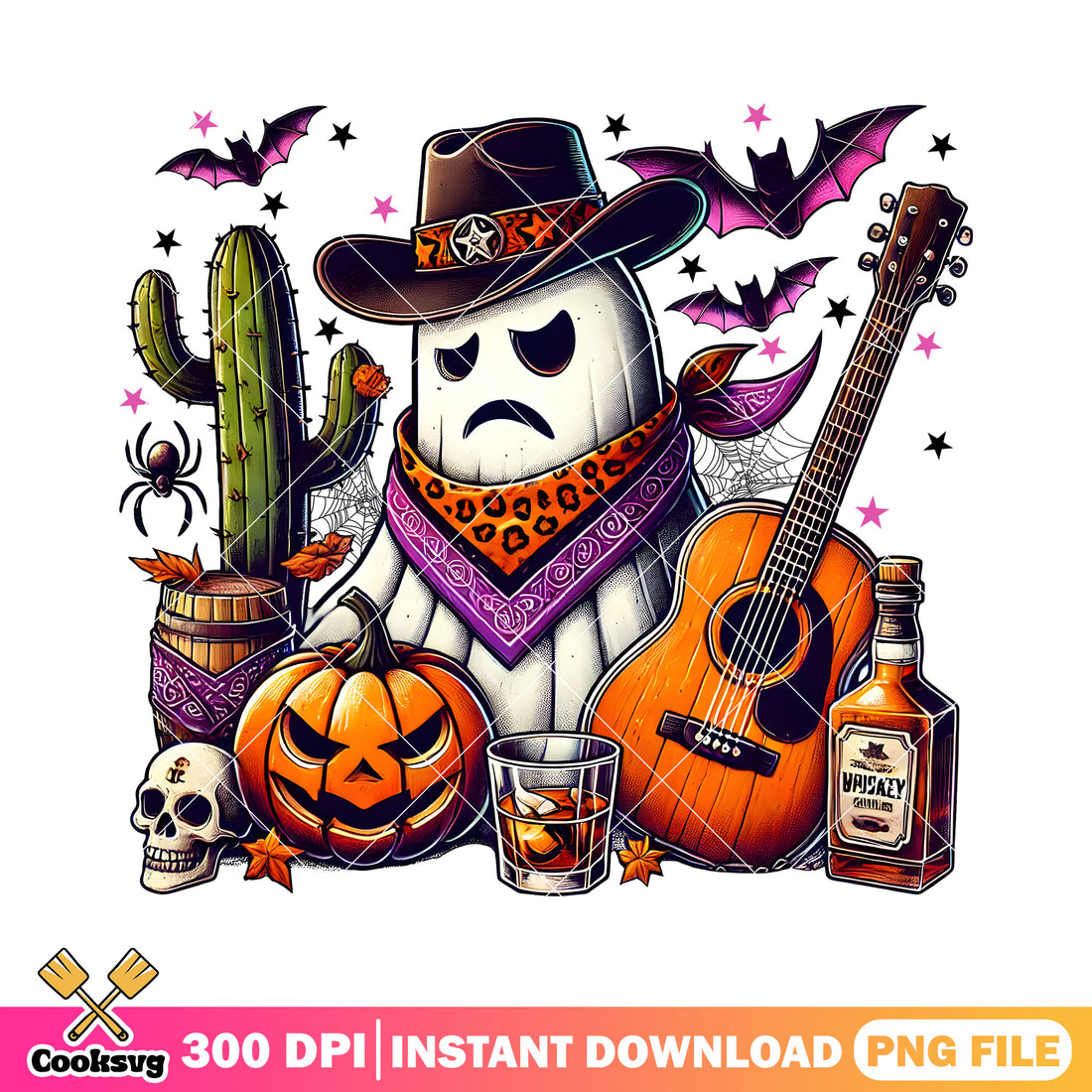 Cowboy ghost western png, halloween customes png, cowboy png – Cooksvg