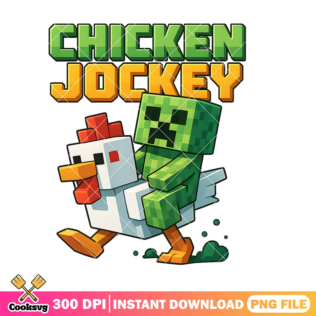 Creeper chicken jockey minecraft png, chicken jockey png, minecraft mo ...