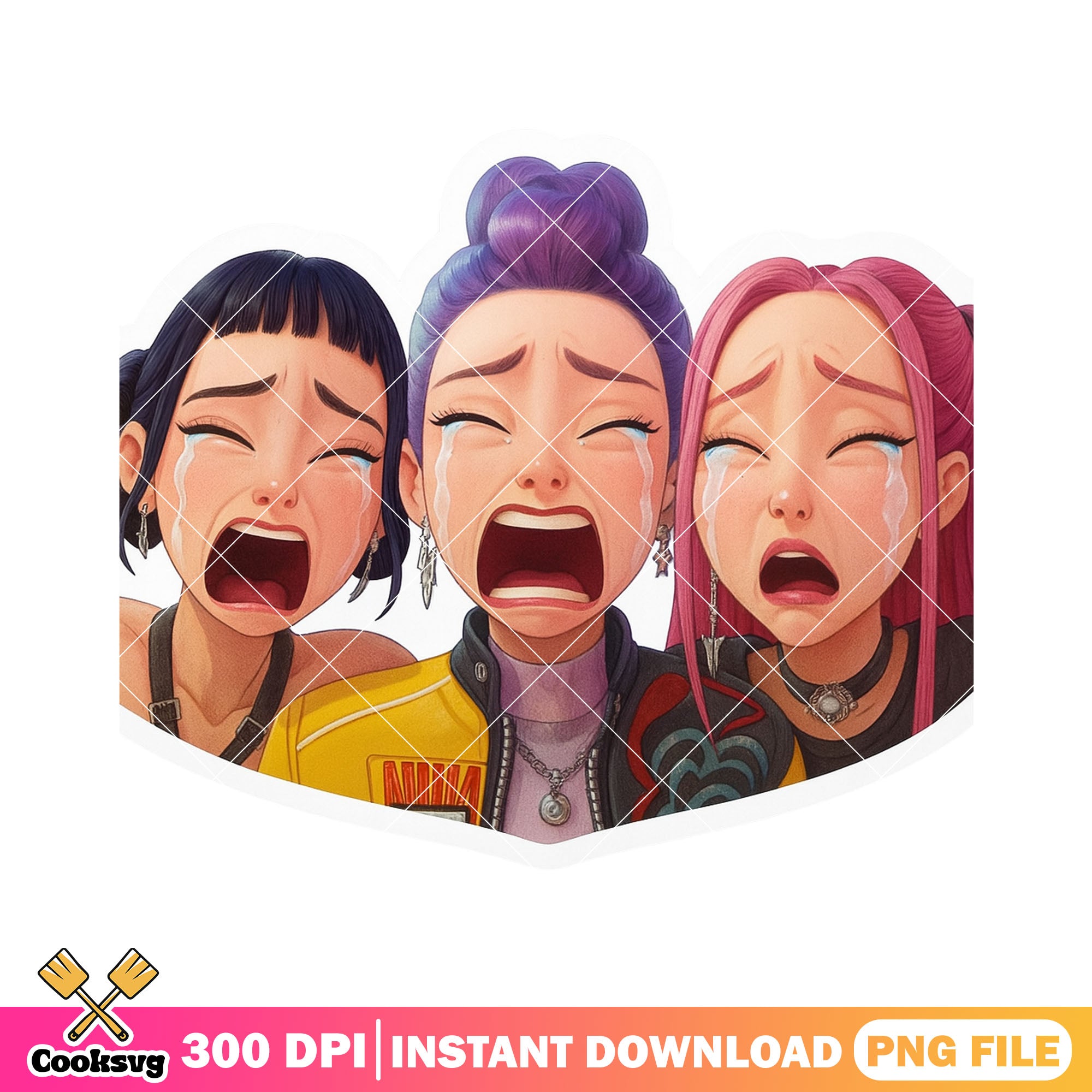 Crying moment huntrix png, kpop huntrix png, huntrix kpop png – Cooksvg